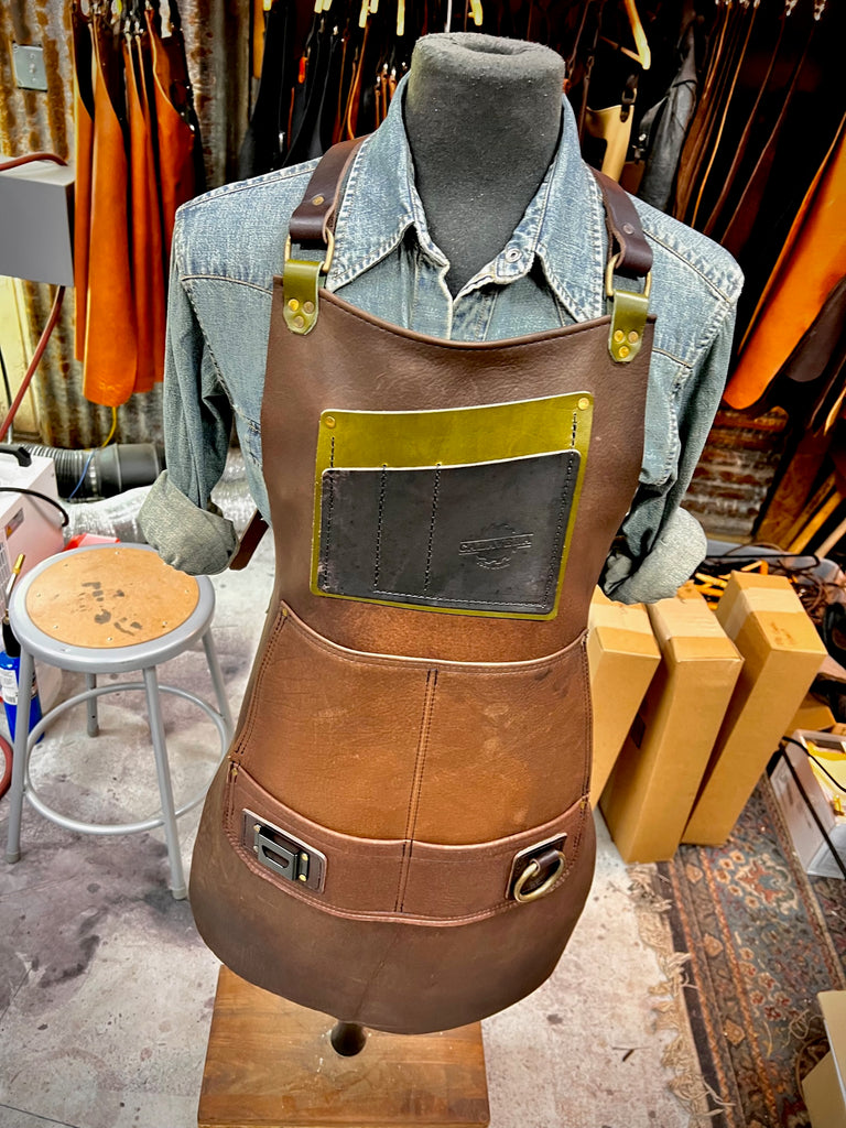 Walnut Bison - Leather Work Apron - The Jory Brigham Special – Calavera ...