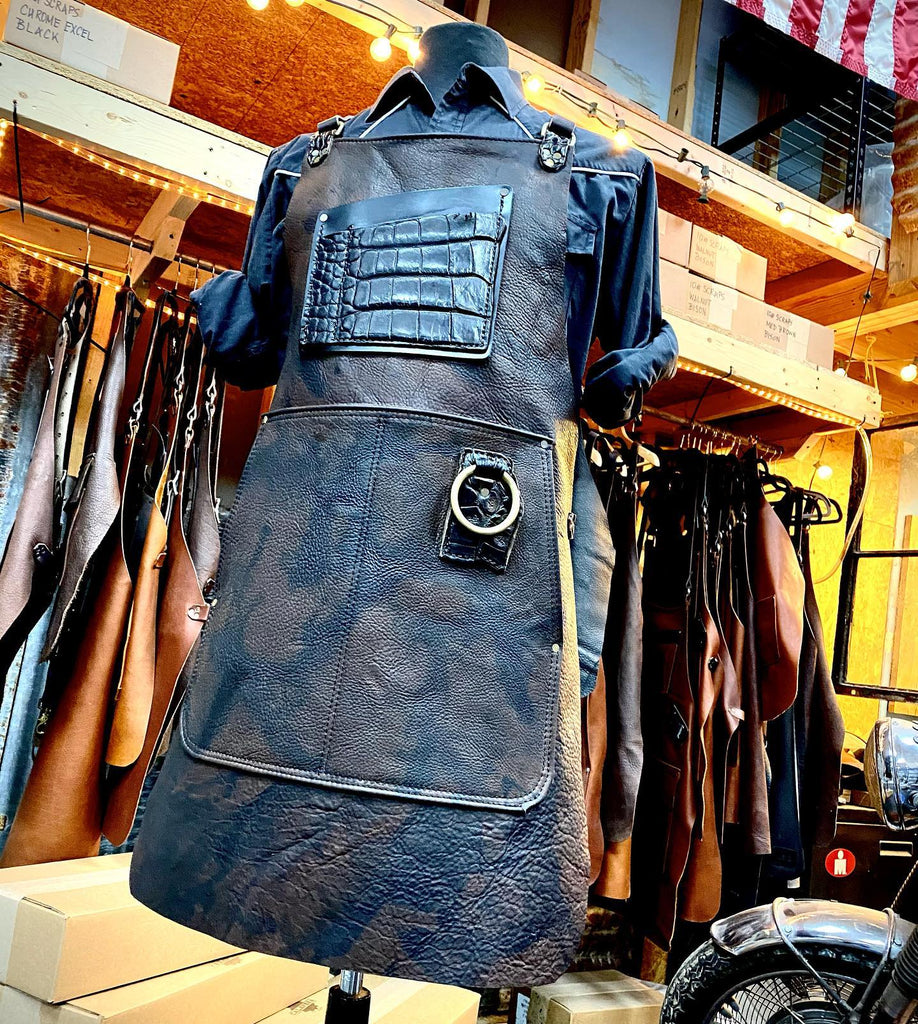 Walnut Camo Special - Limited Edition Leather Work Apron – Calavera ...