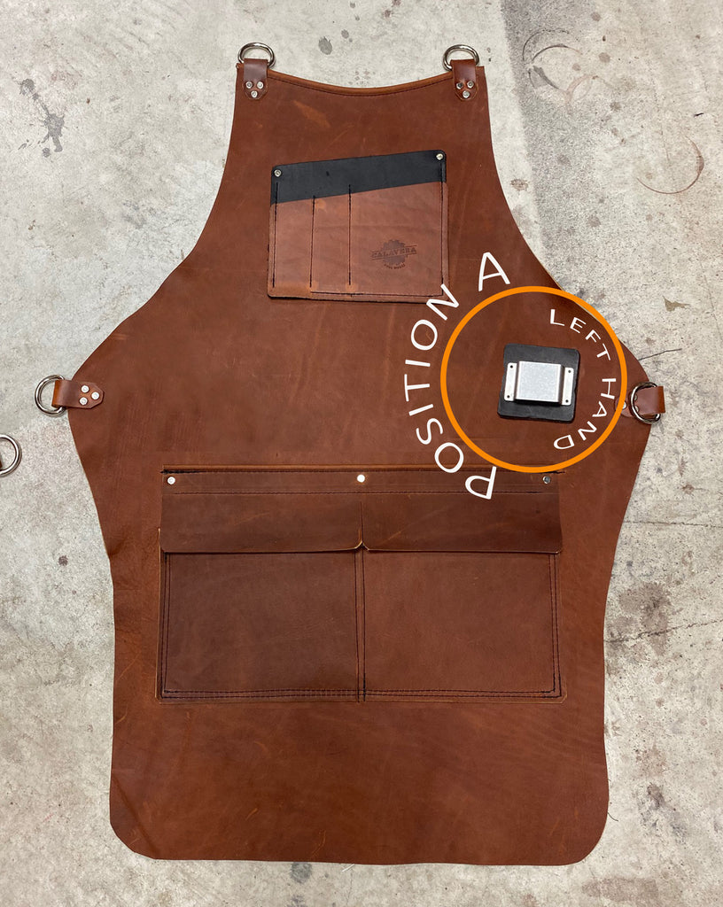 Hand-Dyed Walnut Bison - Leather Work Apron - The Riddering – Calavera ...