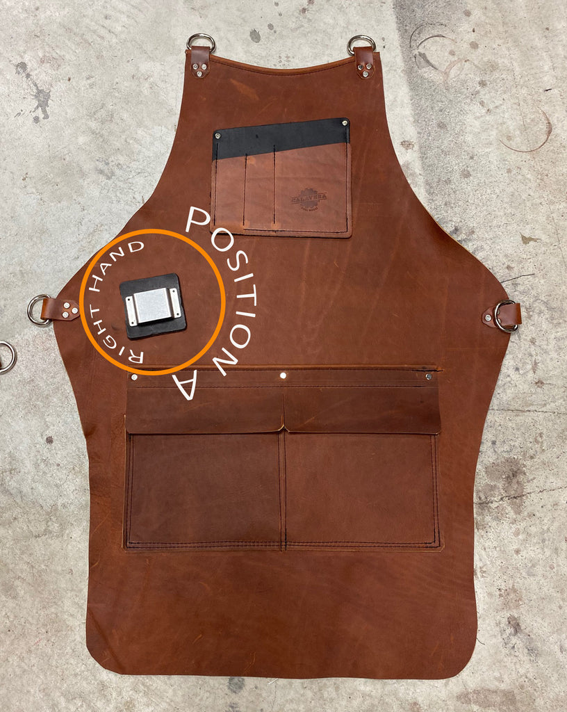 Hand-Dyed Walnut Bison - Leather Work Apron - The Riddering – Calavera ...