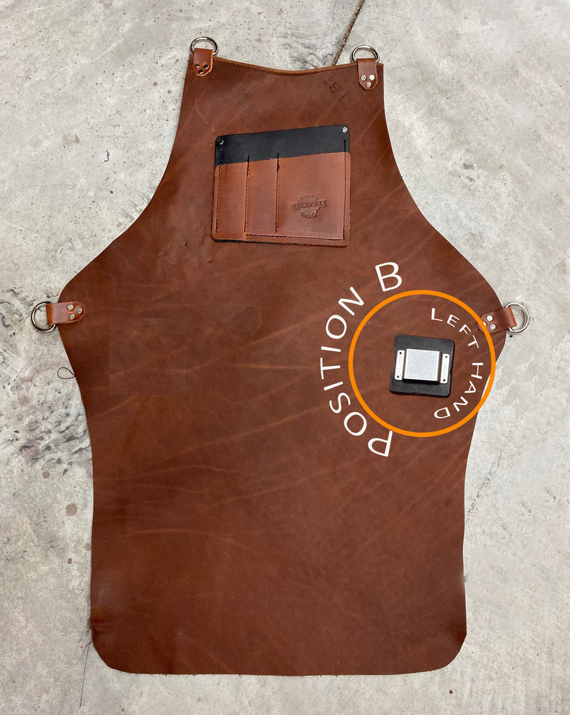 Hand-Dyed Walnut Bison - Leather Work Apron - The Riddering – Calavera ...