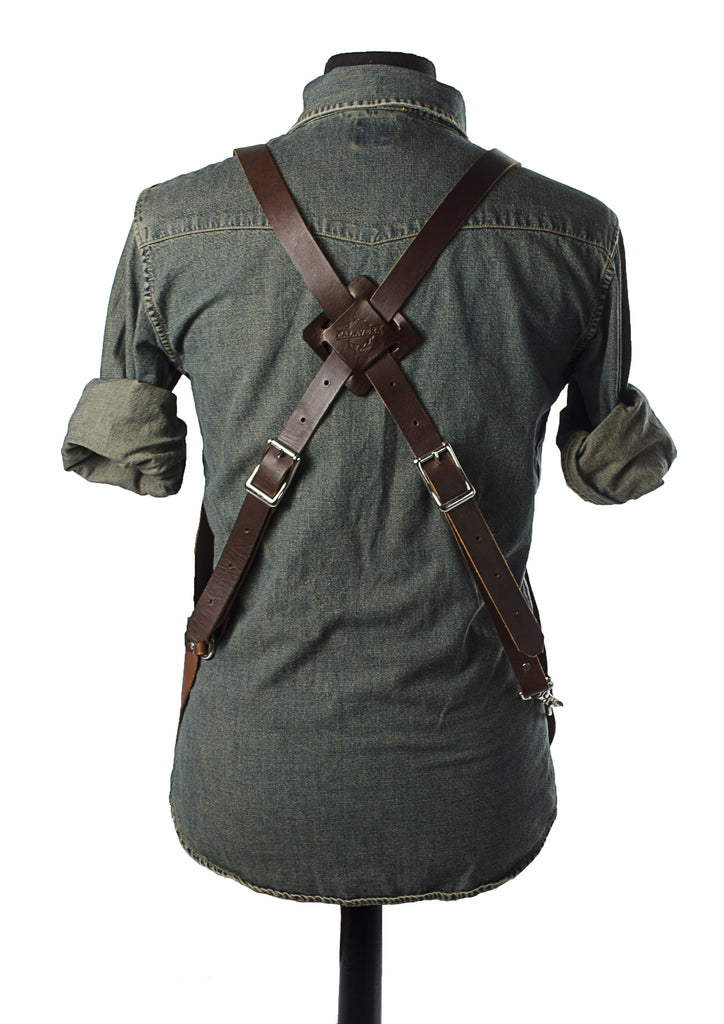 Hand-Dyed Walnut Bison - Leather Work Apron - The Riddering – Calavera ...